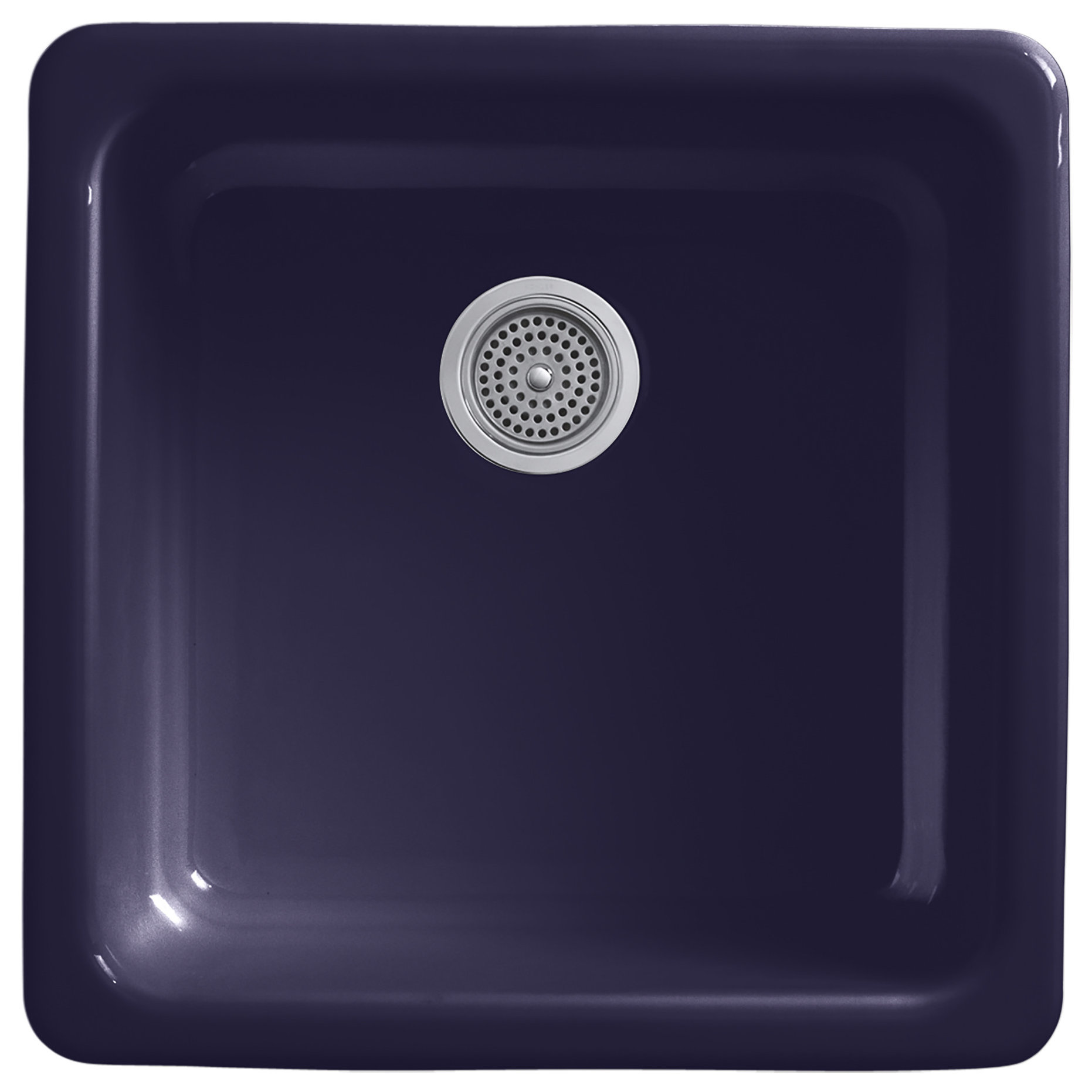 Kohler K-6587 Iron/Tones 20-7/8" Undermount Single Basin Enameled ...