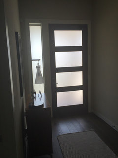 Long Entry/Hallway with Off-Center Door