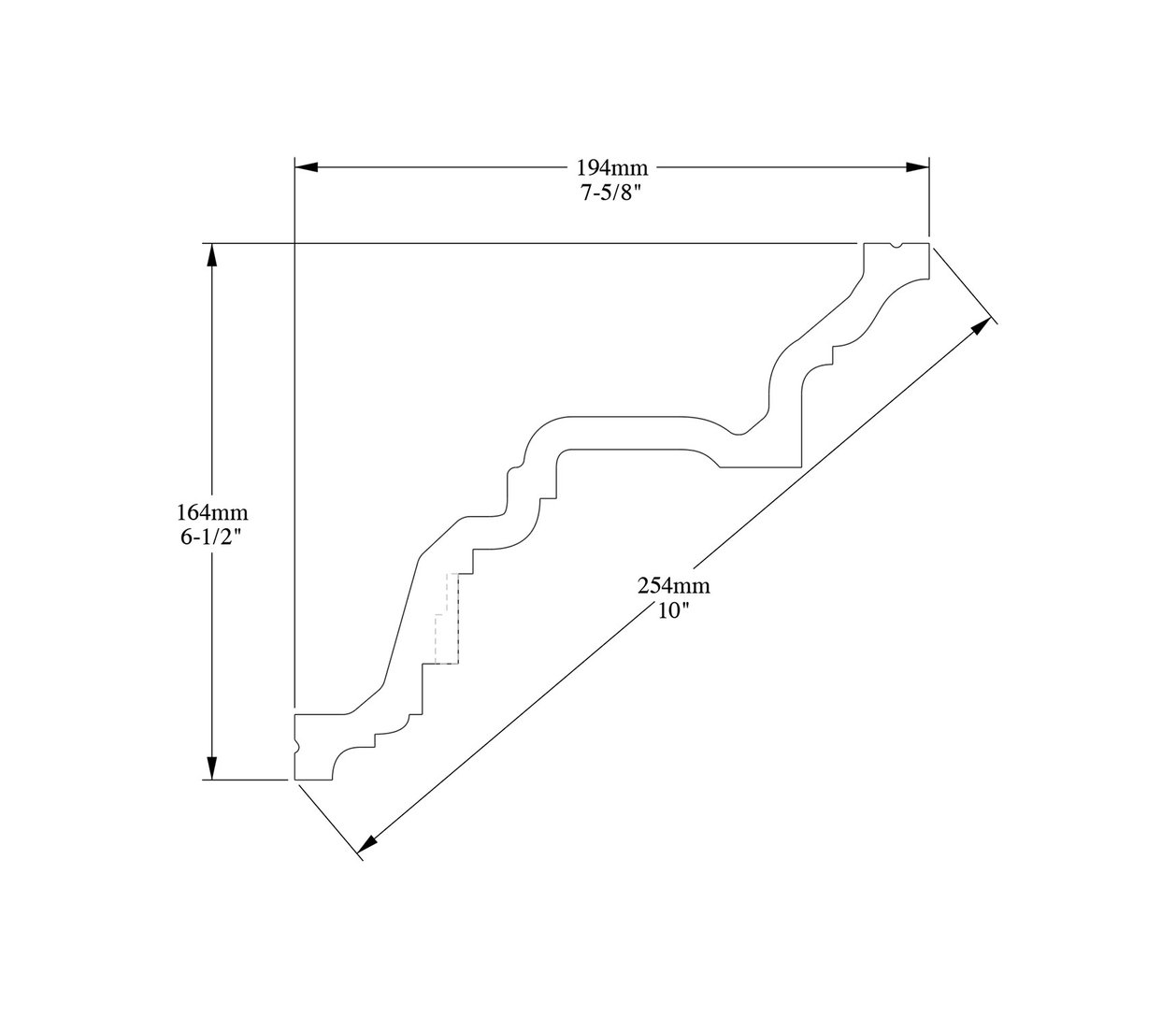 Orac Decor Decorative Polyurethane Crown Moulding, Face: 10 ...
