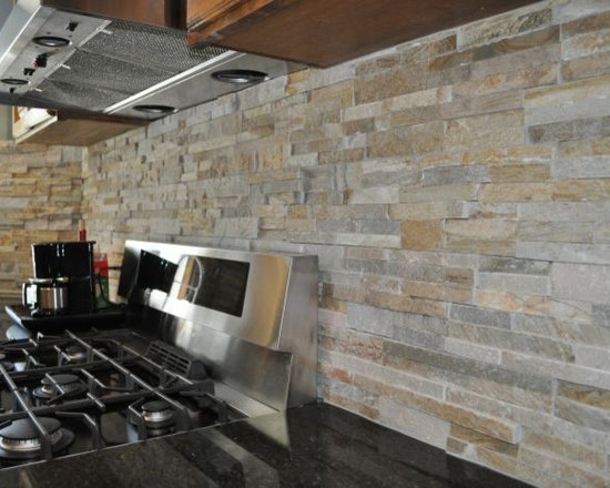 Ledge Stone Backsplash | Houzz