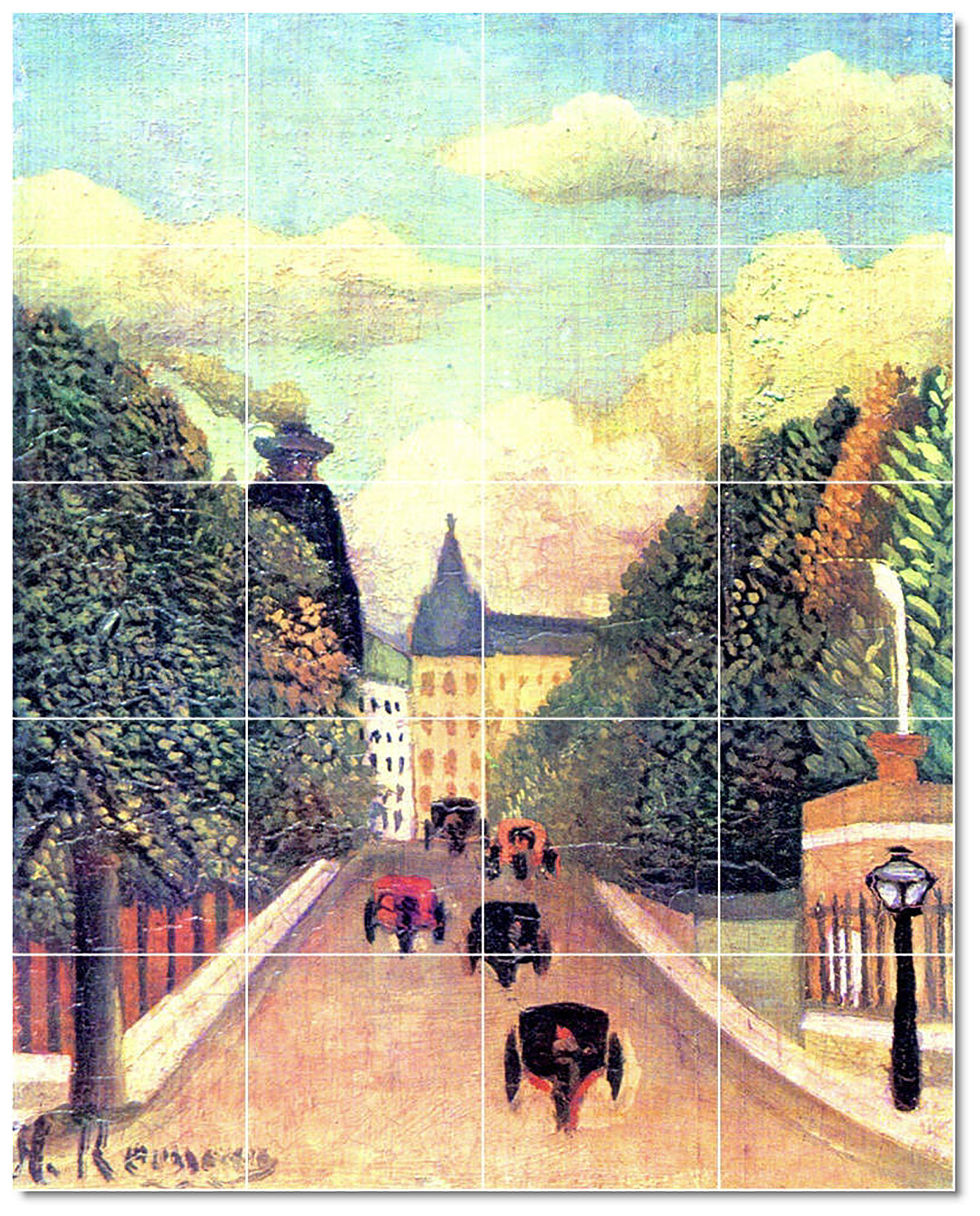 Jean-Jacques Rousseau Poster Art Painting Ceramic Tile Mural #84, 32 ...