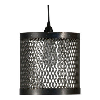Alton Cage Light, 10"x10", Black - Industrial - Pendant Lighting - by ...
