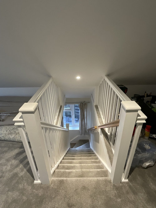 Reducing heat leakage up staircase | Houzz UK