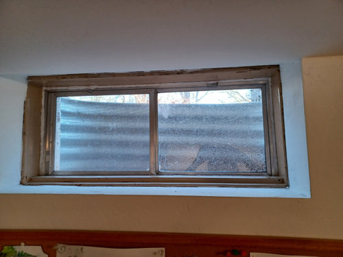 rusting basement window frame problem or not?