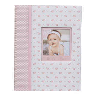 Baby First Year Milestone Memory Book Journal and Photo Album ...
