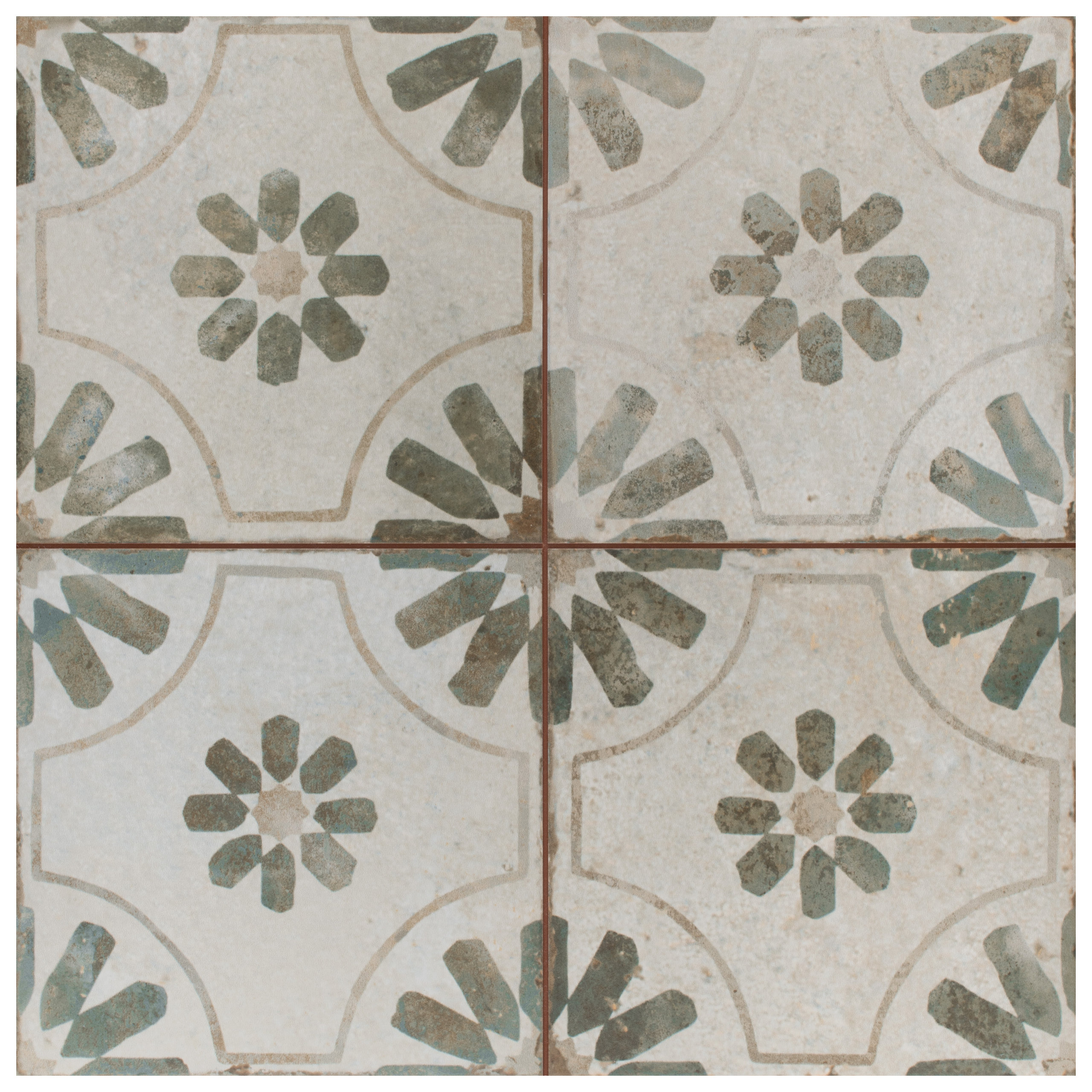 Kings Blume Encaustic Ceramic Floor and Wall Tile - Contemporary - Wall ...