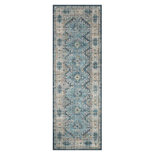 Loloi Skye Sky-03 Traditional Rug, Denim and Natural, 2'0"x5'0 ...