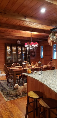Suggestions for this open "rustic" space.