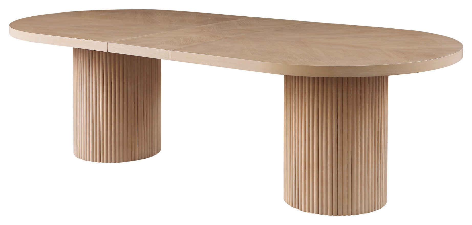 Dobby Mid-Century Modern Extendable Wooden Dining Table - Transitional ...