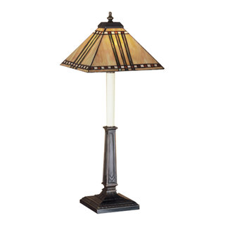 24.5"H Prairie Corn Buffet Lamp - Craftsman - Table Lamps - by Meyda ...