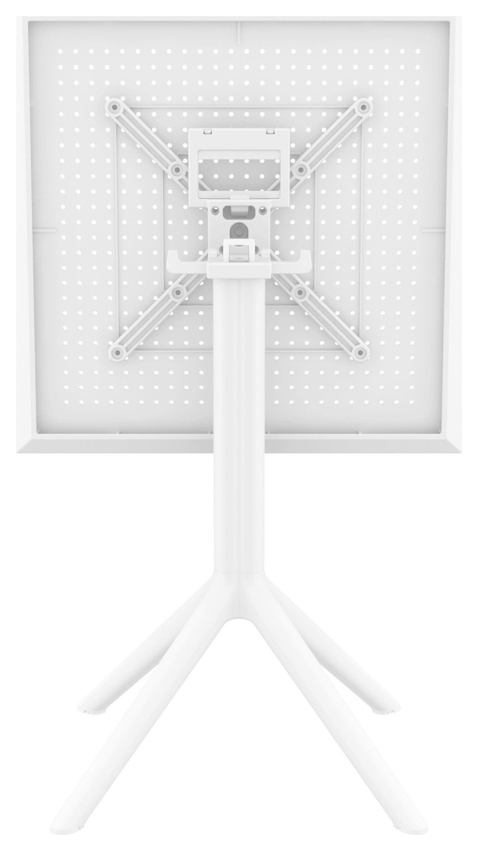 Sky 24 inch Square Folding Table in Black finish - Contemporary ...