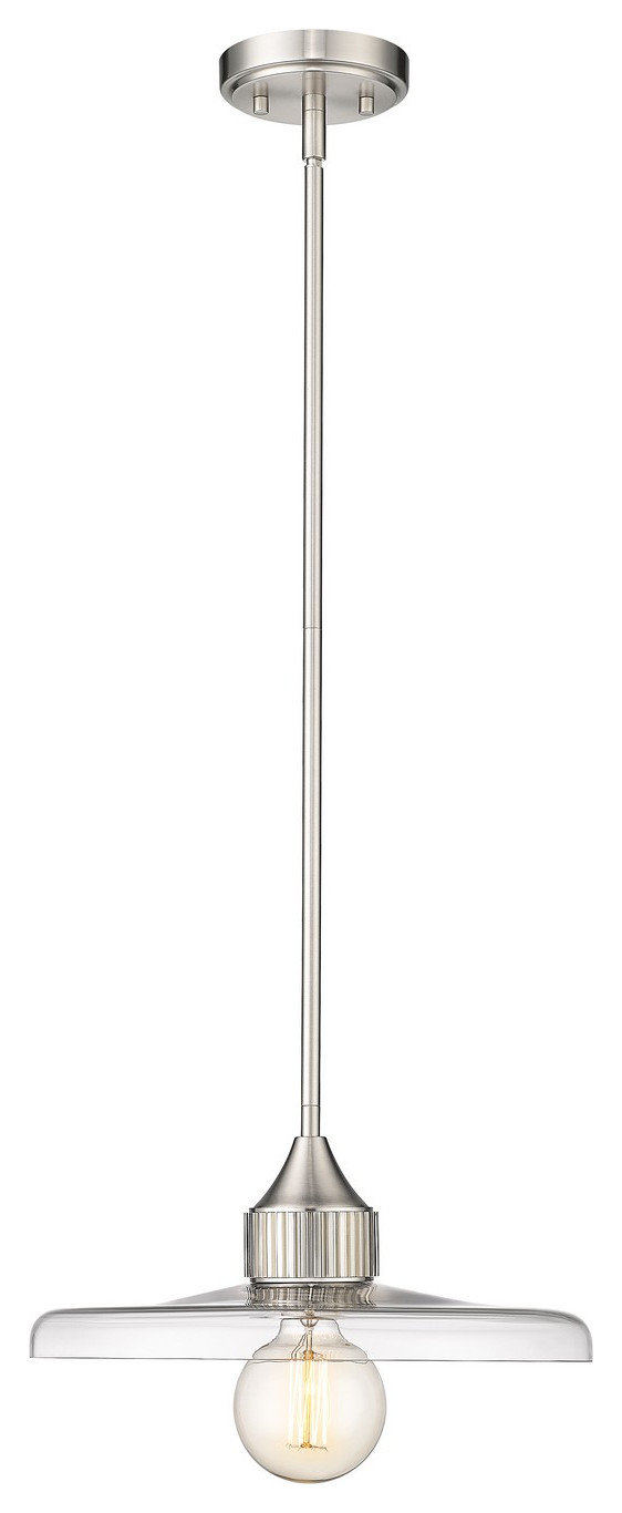 Paloma 1-Light Pendant, Brushed Nickel - Transitional - Pendant ...