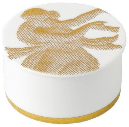 Wedgwood Gilded Muse Box, Lidded, Small, 3.5" - Contemporary ...