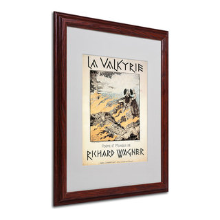 'Poster of the Valkyrie' Matted Framed Canvas Art by Richard Wagner, 16 ...