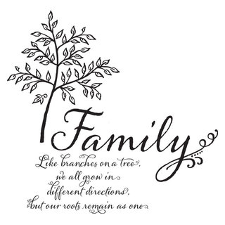Family Tree Wall Quote - Contemporary - Wall Decals - by Brewster Home ...