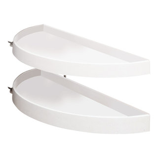 Rev-A-Shelf 31" Half Moon Pivot and Slide Out, White, 33 ...