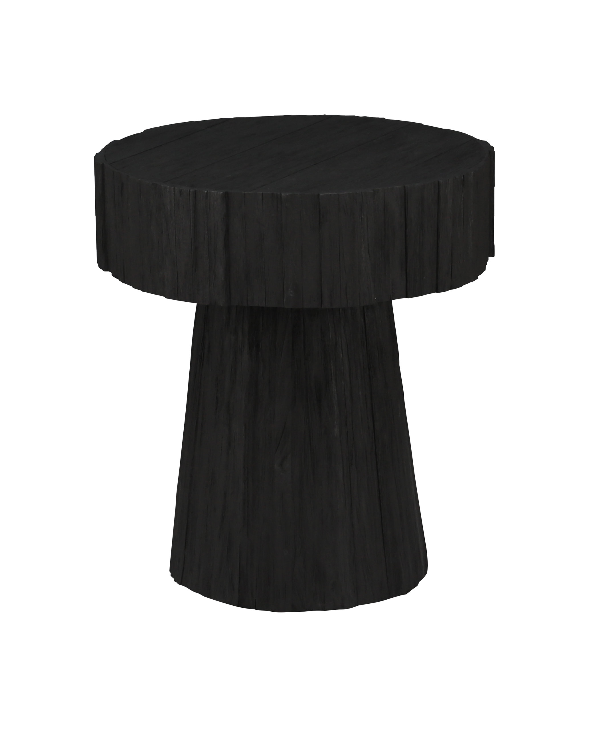 Minato Accent Table Shou Sugi Ban - Rustic - Side Tables And End Tables ...