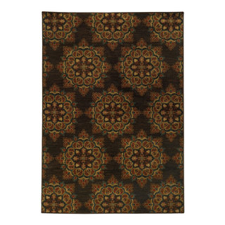 Oriental Weavers Sphinx Parker 5495C Rug, Brown/Rust, 3'10" x 5'5 ...