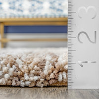 Hand-Tufted Striped Shaggy Plush Shag Rug, 9'x12' - Contemporary - Area ...