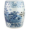 Indigo Bird Ceramic Stool - Asian - Accent And Garden Stools - by ...