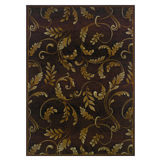 Oriental Weavers Sphinx Genesis Casual Brown Rug, 8' Round ...