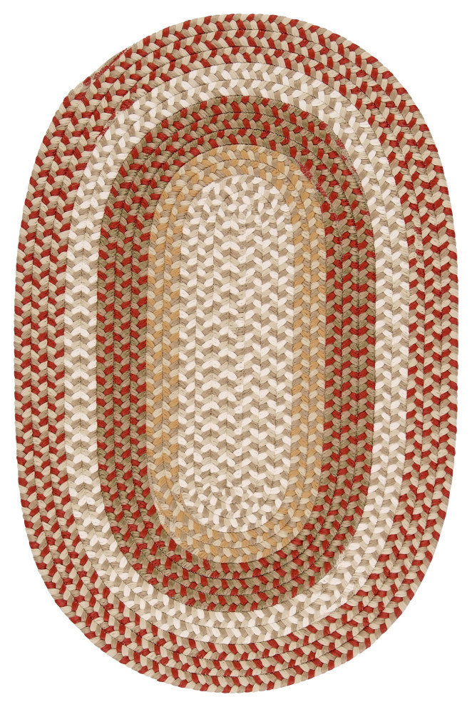 Colonial Mills Rug Burmingham Red Barron Oval, 8x10 - Traditional ...