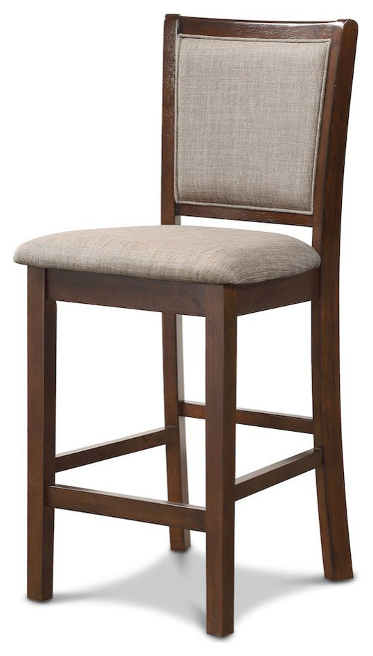 Amy Counter Chair (2/Ctn)-Cherry - Contemporary - Bar Stools And ...