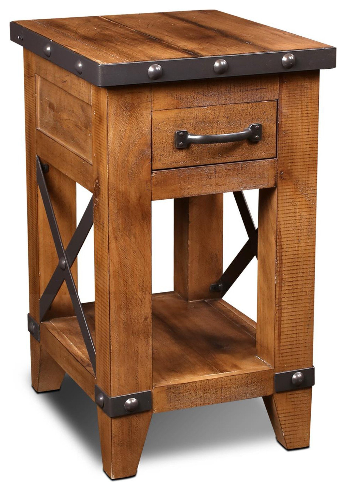Larson 1 Drawer Side Table - Industrial - Side Tables And End Tables ...
