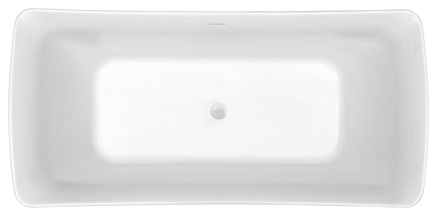 62'' Streamline NPT9550WH Freestanding Tub With Internal Drain ...