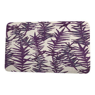 Cuban Flare Spikey Floral Print Bath Mat, 21"x34" - Contemporary - Bath ...
