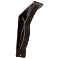 Miller Wrought Iron Bracket, 2"Wx5 1/2"Dx8"H - Transitional - Brackets ...