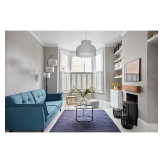 Scandi-inspired calming double reception room - Scandinavian - Living ...