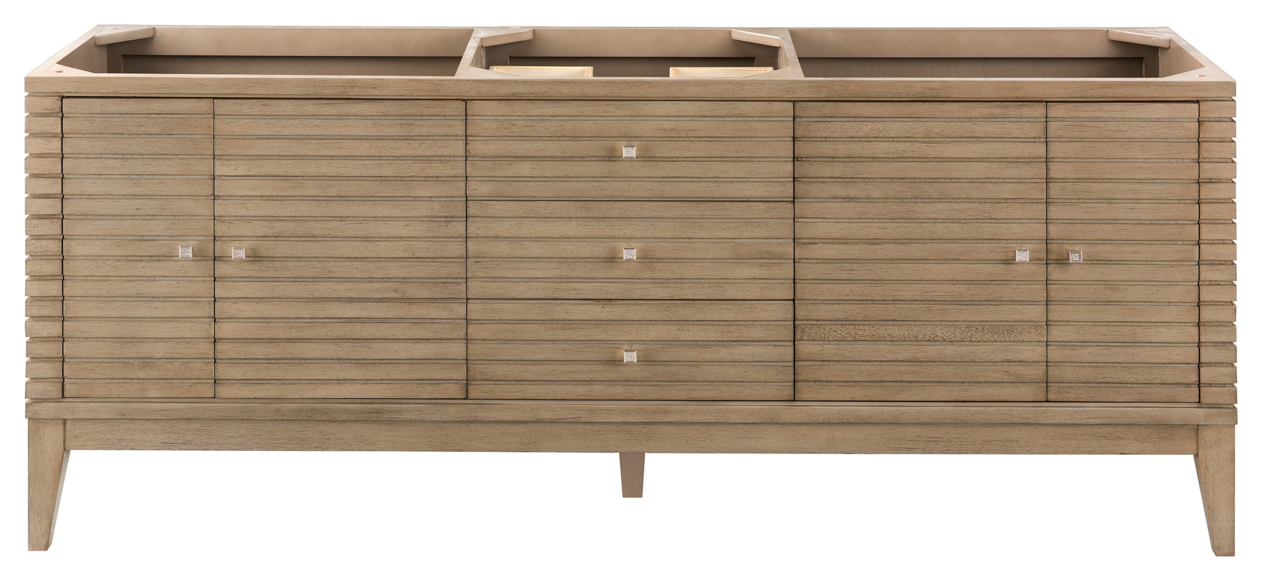 Linear 72" Vanity Whitewashed Walnut - Transitional - Bathroom Vanities ...