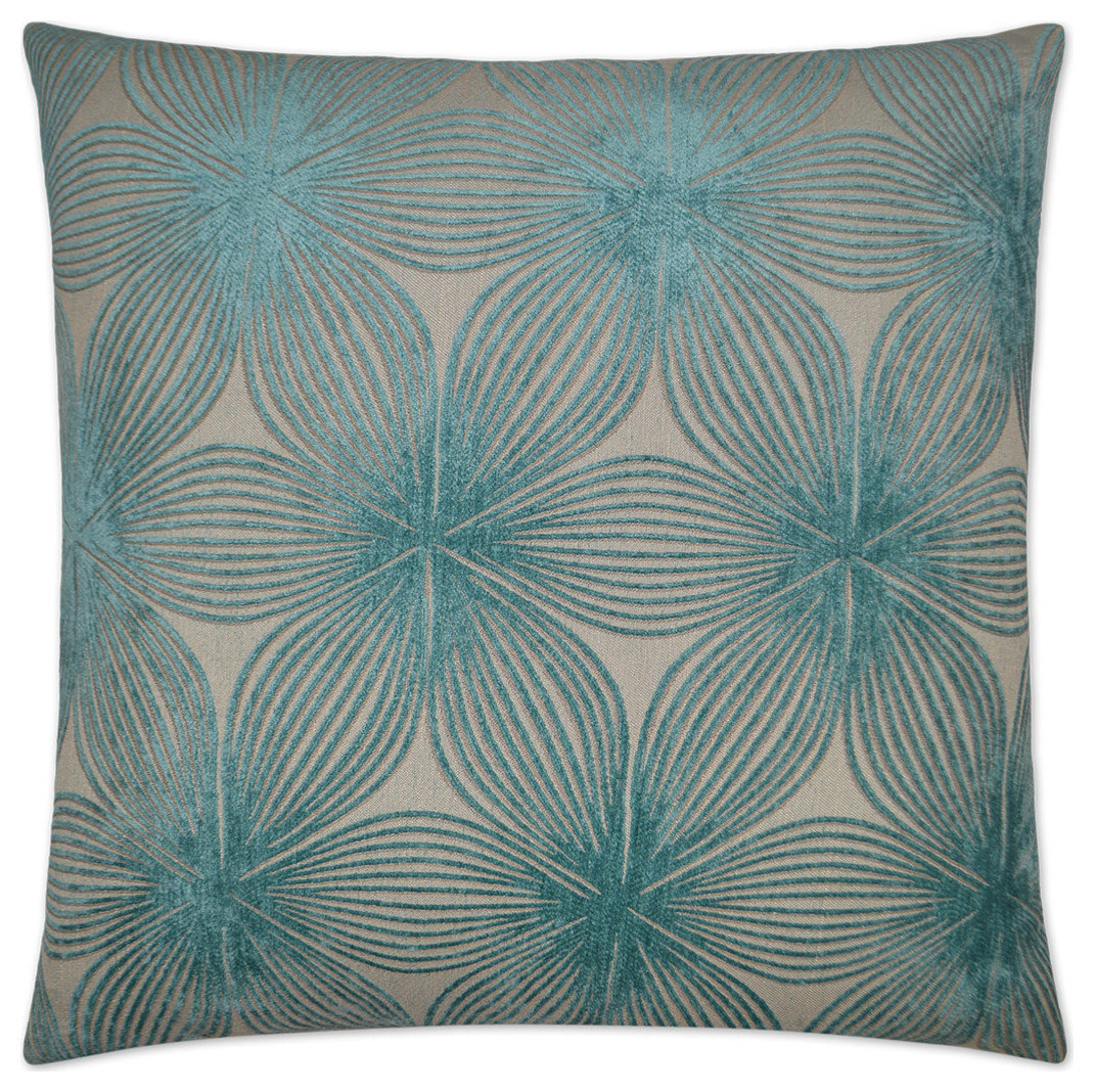 Ellery Pillow - Aqua, 24" x 24" - Contemporary - Decorative Pillows ...