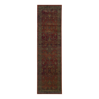 Oriental Weavers Kharma 836C4 Red/Green Area Rug, 2'3"X7'6 ...