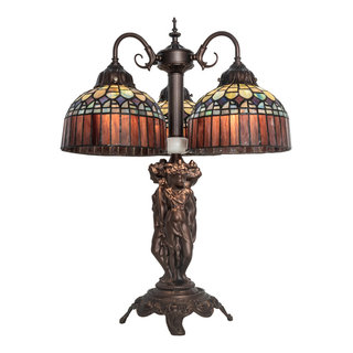 23 High Tiffany Candice 3 Light Table Lamp - Victorian - Table Lamps ...