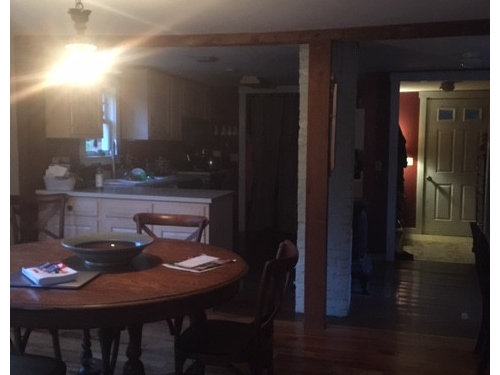 Create sunken kitchen or keep same level? | Houzz UK