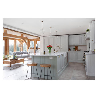 Belgravia Kitchen in Light Grey & Sage Green by Ella Austin Kitchens ...
