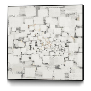 Giant Art Canvas 30x30 Squares Of The Past Framed in Pink ...