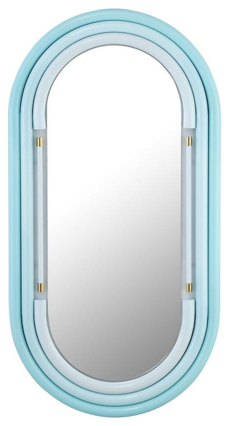 Neon Wall Mirror, Blue - Contemporary - Wall Mirrors - by Bison ...