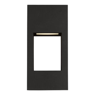 Testa Small LED Outdoor Wall Lantern, Black - Modern - Outdoor Wall ...