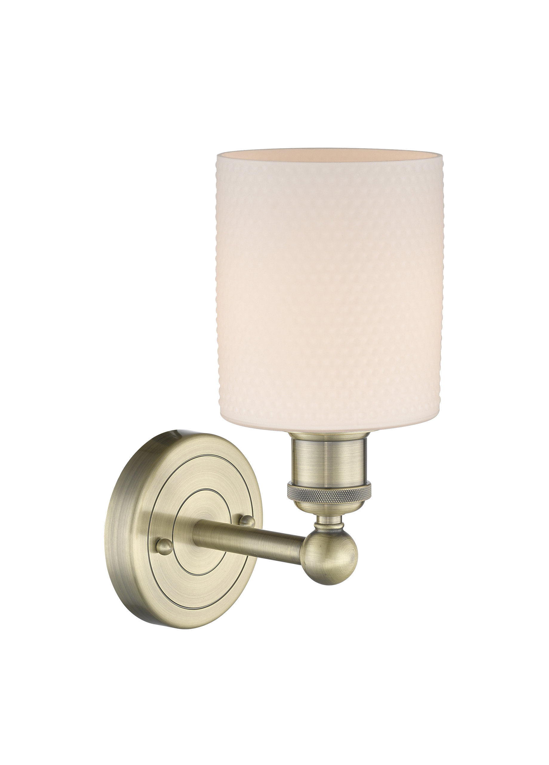 Edison Cobbleskill 1-Light 5" Sconce, Antique Brass Finish - Industrial ...