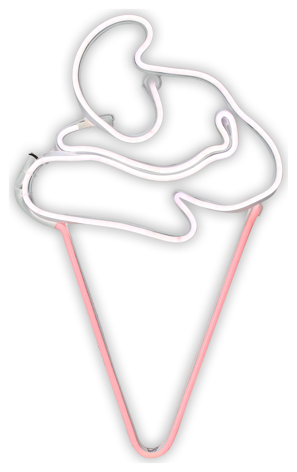 17.5" Neon Style LED Lighted Ice Cream Cone Window Silhouette ...