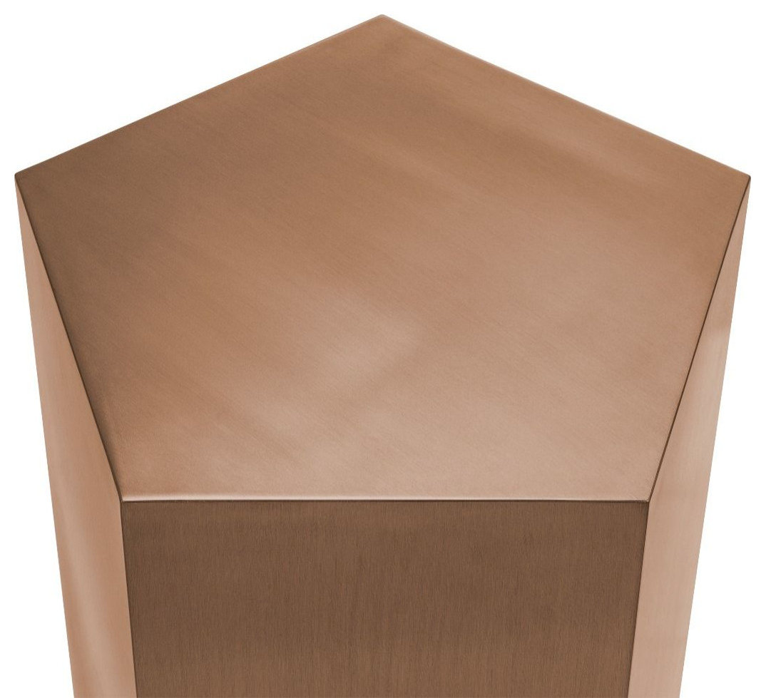 Brushed Copper Pedestal Column - L | Eichholtz Meissner - Contemporary ...