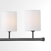 Harmony 7 Light Island Light, Matte Black - Transitional - Kitchen ...