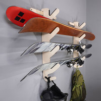 Ski Rack - The Hallsteiner Series Horizontal Ski Wall Mount, Pro ...