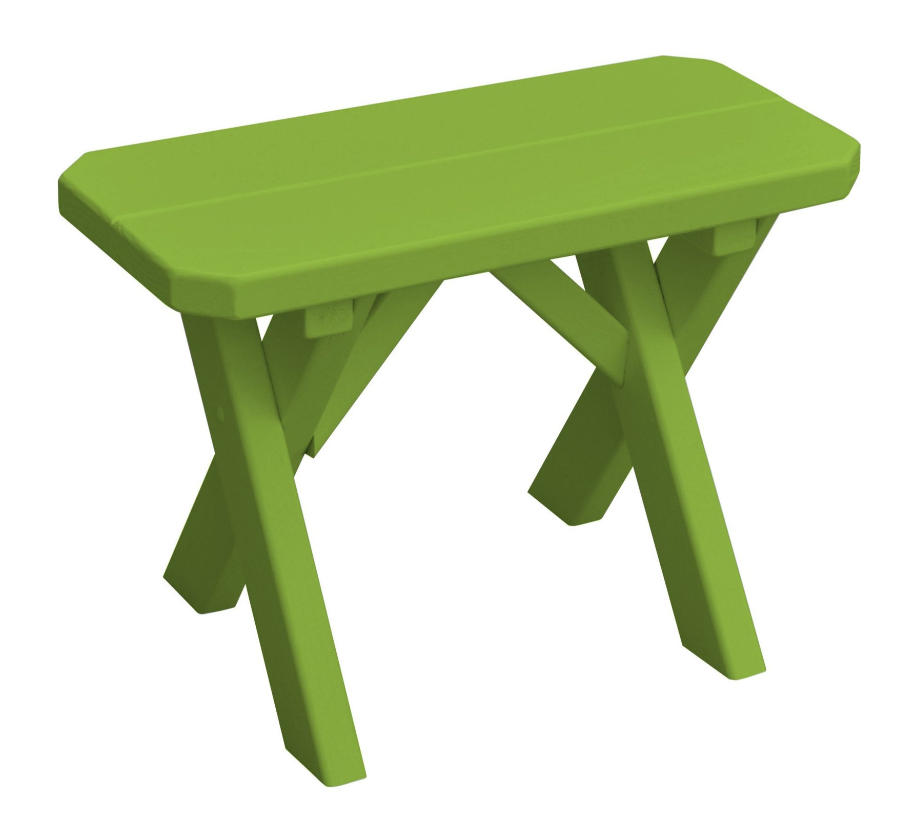 Pine Cross-Leg Bench, 2 Foot - Transitional - Outdoor Benches - by ...