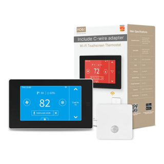 Programmable WiFi Smart Thermostat for Home, No C-Wire Required by C ...