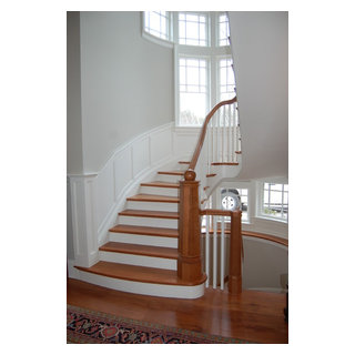 Straight to Radius Stair - Traditional - Staircase - Boston - by ...