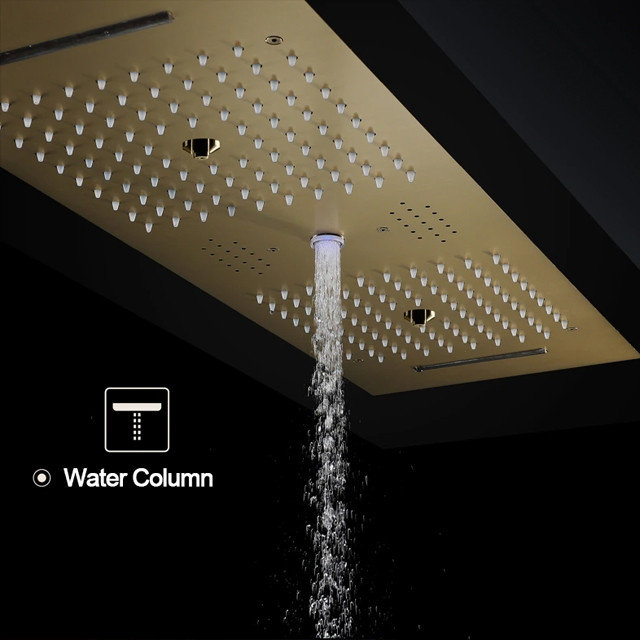 Led Column Mist Shower System, Hand Shower - Contemporary - Showerheads ...